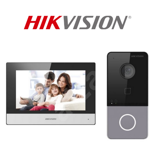 HIKVISION-DS-KIS603-P(C) Kit θυροτηλεόρασης IP μίας κλήσης & σύνδεση ...